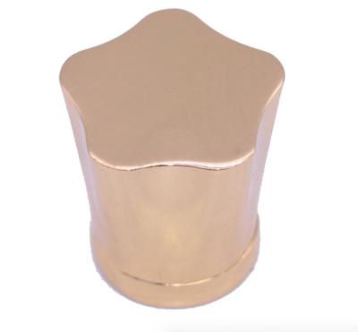 China Customized Star Shaped Gold Plated Zinc Alloy Perfume Bottle Caps For High-End Perfume Packaging Solutions for sale