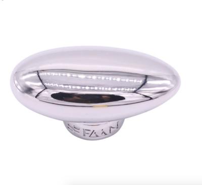 China Modern Fashion Deluxe Chromium Plated Metal Die Casting Zinc Alloy Silver Color Perfume Cap Eco Friendly for sale