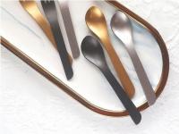 China 13.6CM 304 Stainless Steel Flatware Sets Frosted 2 Pieces Dessert Cutlery Sets for sale