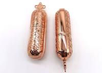 China OEM Zinc Alloy Metal Die Casting Lipstick Tube with Chinese Knot Design for High-End Beauty Products for sale