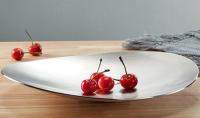 China Dessert Basin SS304 Fruit Plate Metal Houseware Sand Polishing for sale