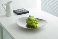 China Dessert Basin SS304 Fruit Plate Metal Houseware Sand Polishing for sale