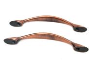 China Bronzed Sandblasting Cabinet Handle Metal Die Casting Luxury Arch Shape for sale