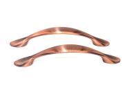 China Bronzed Sandblasting Cabinet Handle Metal Die Casting Luxury Arch Shape for sale