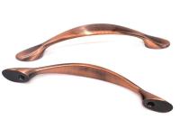 China Bronzed Sandblasting Cabinet Handle Metal Die Casting Luxury Arch Shape for sale