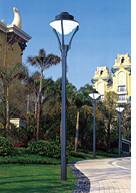 China 3M 3.5M 4M 5M Outdoor Commercial Courtyard Light Aluminum Shape led light for garden and park for sale