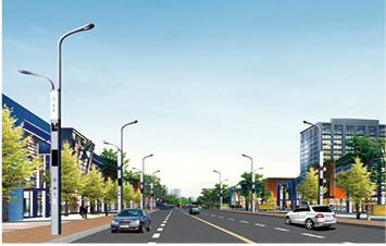 China 4m 5m 6m Road 240W  outdoor Smart led light Street Light With Lamp Post Function for sale