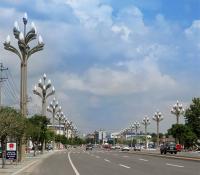 China High lumen Led Street Light Applied To Residential Municipal Engineering Projects combined lighting series for sale