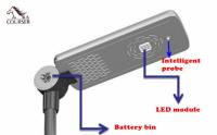 China 40w All In One Integrated Solar Street Light 8m 9m 10m 11m 12m 60 Wp for sale