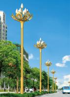 China Flower design Led Pole 20w LED street Lights Outdoor Fixtures Aluminium 100-240V for sale