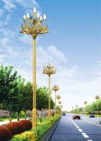 China PF0.9 Aluminium Parking Lot  magnolia shape LED Street Light with high pole 200W 160lm/W 100-265V for sale