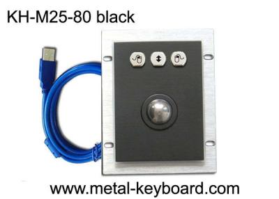 China Black Color  Metal Trackball mouse with 3 buttons for muti-usage devices for sale