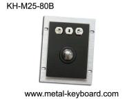 China USB Port Black Sealed Dust proof Trackball Pointing Device , stainless steel computer mouse for sale