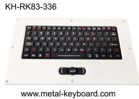 China USB PS2 Ruggedized Industrial Metal Keyboard With Silicone Rubber Layout for sale