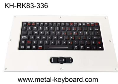 China USB PS2 Ruggedized Industrial Metal Keyboard With Silicone Rubber Layout for sale