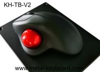 China Resin Trackball With Black Metal Mounted Panel , Industrial Computer Mouse for sale