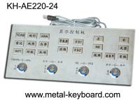 China Metal Industrial Control Platform Flat key Keyboard , Metallic Keyboard for sale