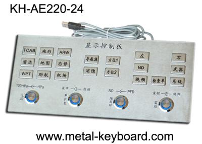 China Metal Industrial Control Platform Flat key Keyboard , Metallic Keyboard for sale