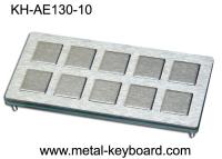 China Shake Proof 10 Keys Industrial Metal Keyboard PS2 Industrial Kiosk Keyboard for sale
