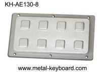 China IP65 8 Keys Industrial Rear Panel Mount Number Keypads Stainless Steel for sale