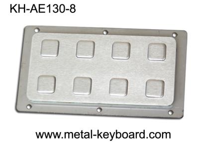 China IP65 8 Keys Industrial Rear Panel Mount Number Keypads Stainless Steel for sale