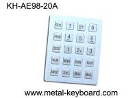 China 20 Keys Vandal - Proof Industrial Metal Keyboard USB or PS2 Interface for sale