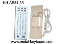 China Ruggedized 55 Keys Industrial Metal Keyboard , Metal Computer Keyboard for sale
