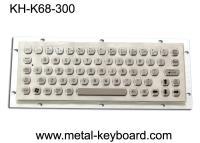 China Dustproof Metal Computer Keyboard , Stainless Steel Keyboard 68 Key Buttons for sale