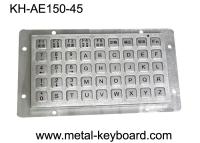 China Anti Vandal Rear Panel Mount Keyboard Industrial , Kiosk Keyboard USB interface in 45 Keys for sale
