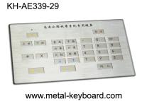 China Customized Rugged Industrial Metal Keyboard for Charging Kiosk with 29 Keys for sale