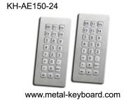 China Top panel mounting 24 Keys Stainless Steel Keyboard Industrial Waterproof for sale