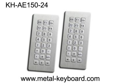 China Top panel mounting 24 Keys Stainless Steel Keyboard Industrial Waterproof for sale