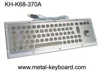 China Waterproof Rugged Industrial Keyboard With Trackball 70 Keys For Internet Kiosk for sale
