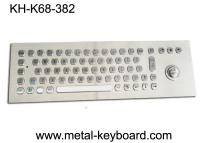China Kiosk Self - Service Terminal Metallic Industrial Keyboard with Trackball , USB for sale
