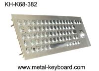 China Panel Mount Metal Industrial PC Keyboard with Waterproof Trackball for sale