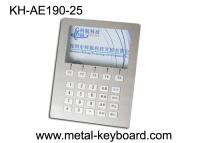 China Custom Layout Stainless Steel Keyboard  ,  Digital Kiosk Keypad with 25 Keys for sale
