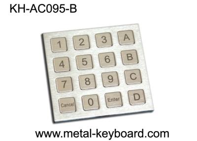 China Dust Proof Stainless Steel Keyboard IP 65 Access Control Keypad with 16 Keys for sale