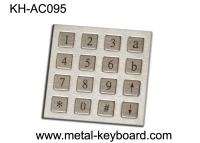 China Rugged Stainless Steel Keyboard Panel mount Keypad with 16 Keys for sale
