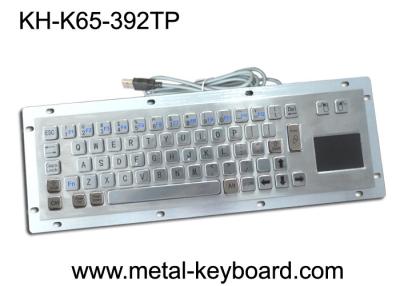 China Vandal Proof Industrial Metal Computer Keyboard with Rear Panel Mount for sale