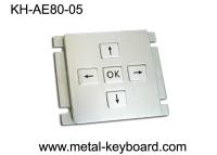 China Customizable Stainless Steel Keypad 5 Keys For Industrial Console Area for sale