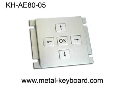 China Customizable Stainless Steel Keypad 5 Keys For Industrial Console Area for sale