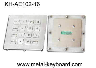 China Weatherproof Industrial Metal Keypad in 4 X 4 Matrix 16 Keys with Stainless Steel Material for sale