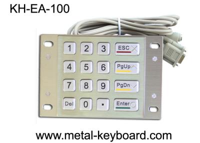 China 16 Keys Metal Panel Mount Numeric Keypads for Access Entry Kiosk for sale