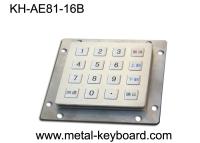 China Rugged Metal Industrial Entry Keypad with 16 Keys In 4x4 Matrix for sale
