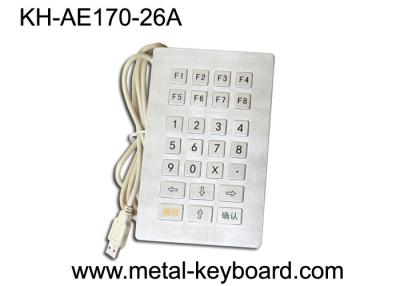 China Water proof USB Industrial Metal Keypad with customized 26 Keys layout for sale