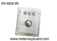 China Vandal proof Metal Industrial trackball Mouse Resistant to dust , dirt , water for sale