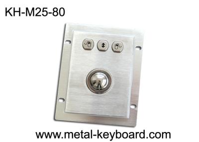 China Vandal proof Metal Industrial trackball Mouse Resistant to dust , dirt , water for sale