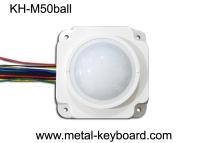 China 50MM Mechanical White Resin Rugged Trackball Mouse Module For Medical for sale