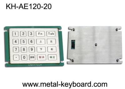 China Custom Layout 20 Keys Metal Numeric Keypad for Self - Service Kiosk for sale