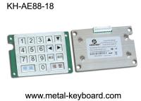 China Industrial Metal Keypad with Anti - vandal , IP 65 waterproof keypad with long life for sale